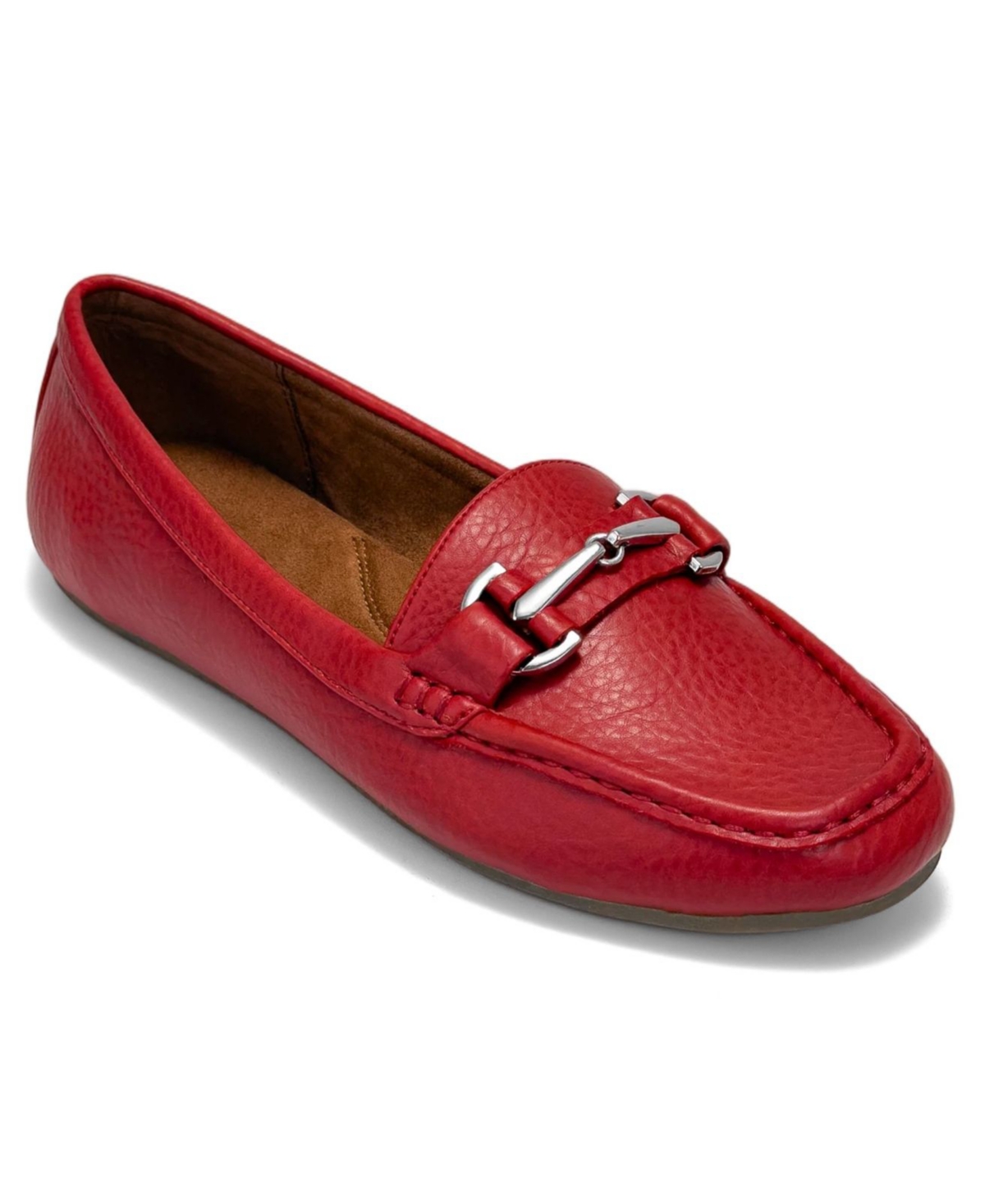 Click here for Aerosoles Womens Day Drive Loafers - Red Faux Leat... prices