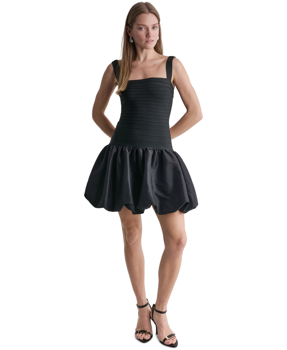 Click here for Bcbg Womens Bandage With Tafetta Balloon Skirt Min... prices