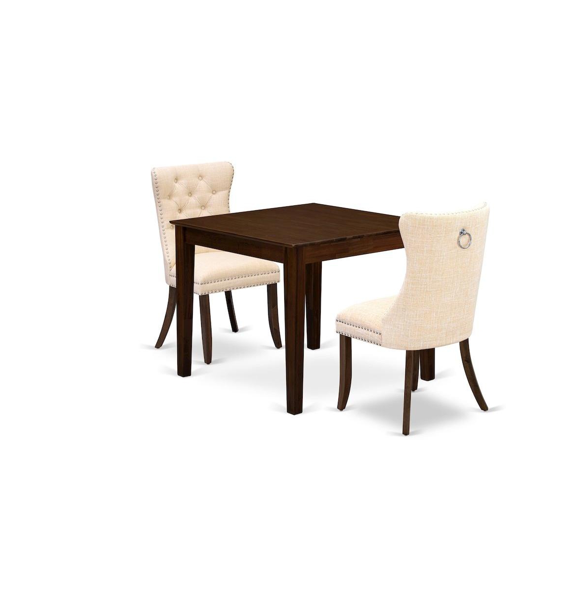 Click here for East West Furniture 3 Piece Dining Room Table Set... prices