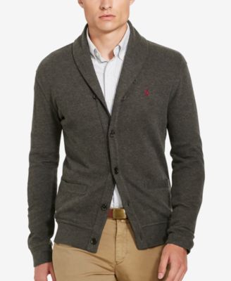Polo Ralph Lauren Men's Ribbed Shawl Cardigan - Macy's