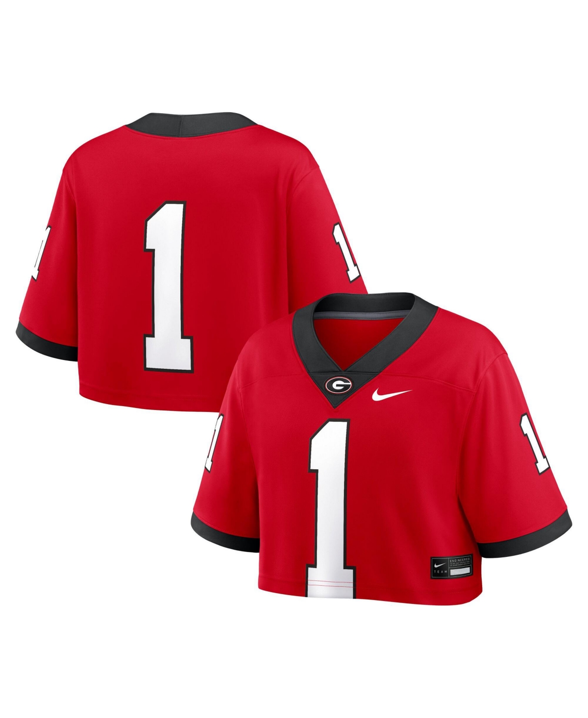 Click here for Nike Womens Red Georgia Bulldogs Game Crop Top Jer... prices