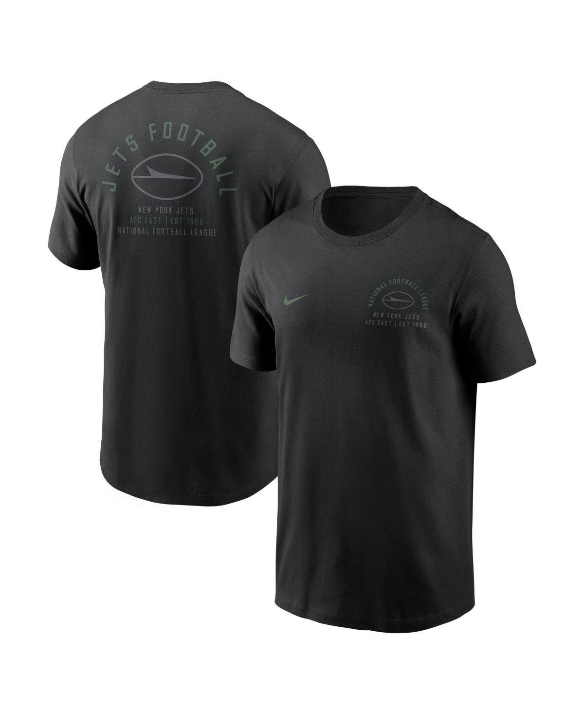 Click here for Nike Mens Black New York Jets Split Logo T-Shirt -... prices