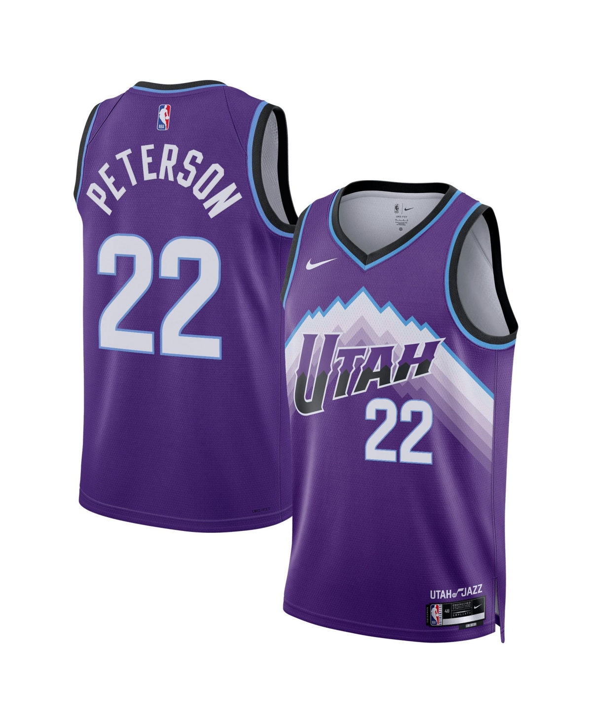 Click here for Nike Mens and Womens Darryn Peterson Purple Utah J... prices