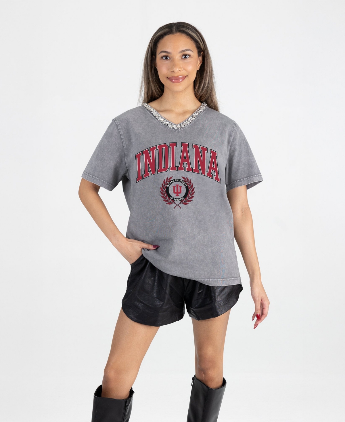 Click here for Gameday Couture Womens Gray Indiana Hoosiers Iconi... prices
