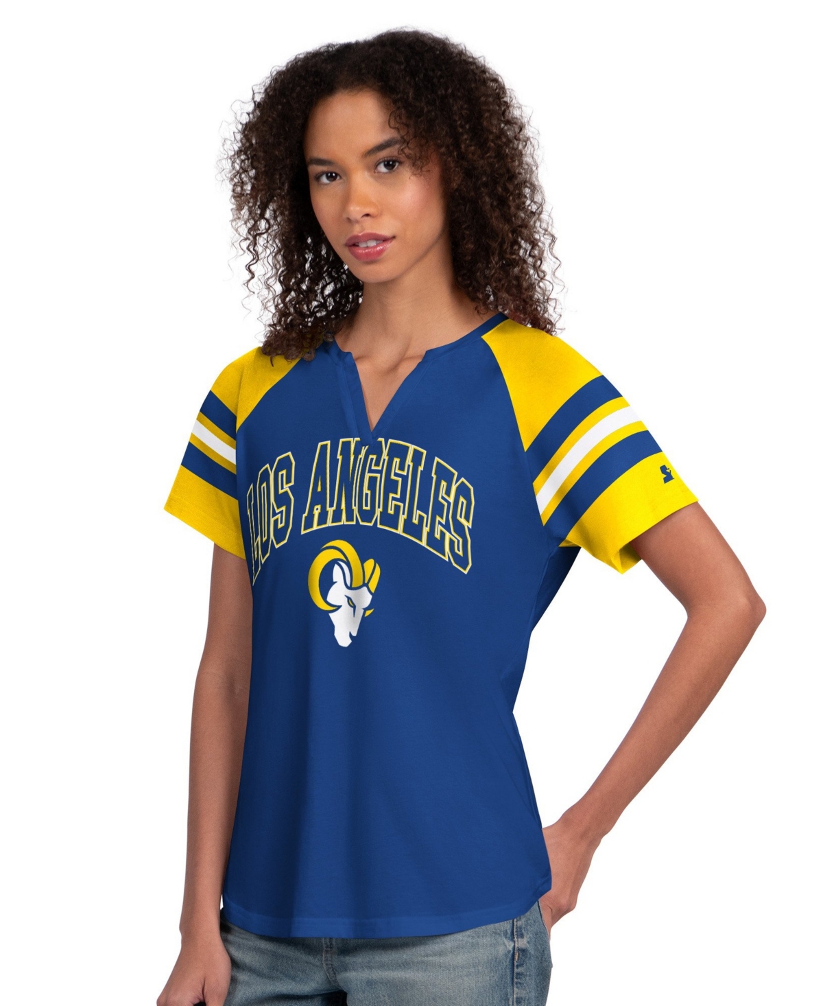 Click here for Starter Womens Royal Los Angeles Rams Game On Notc... prices