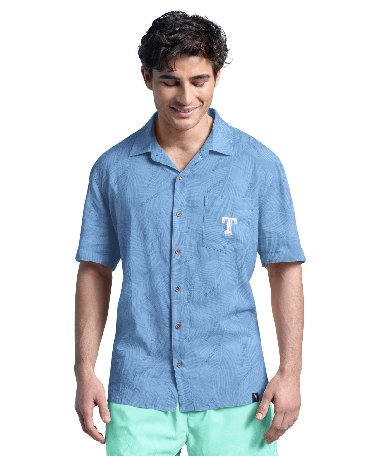 Click here for Margaritaville Mens Blue Texas Rangers Linen Party... prices