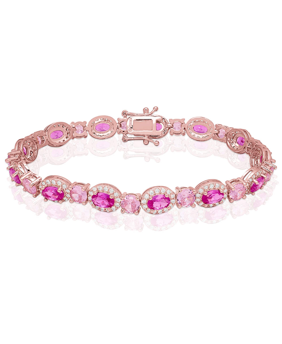 Click here for Macys Simulated Pink Sapphire  Pink Cubic Zirconia... prices