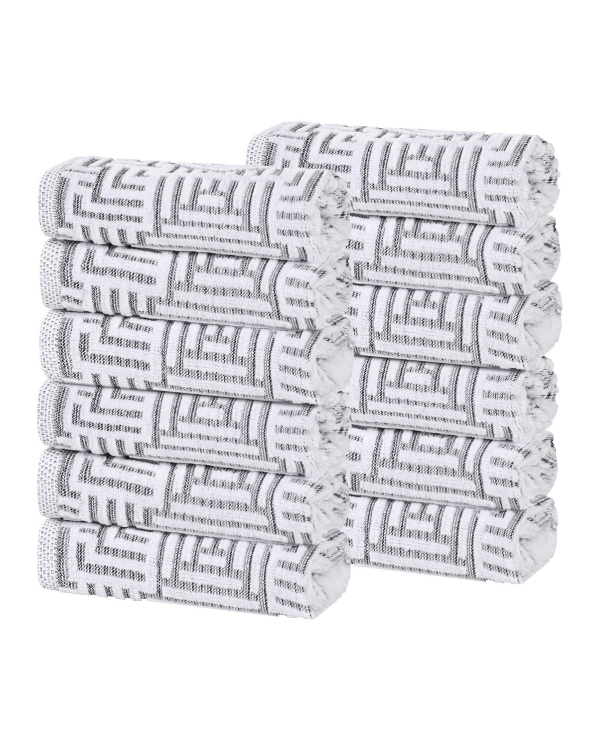 Click here for Superior Jasper Cotton 12-Piece Washcloth Set - Ch... prices
