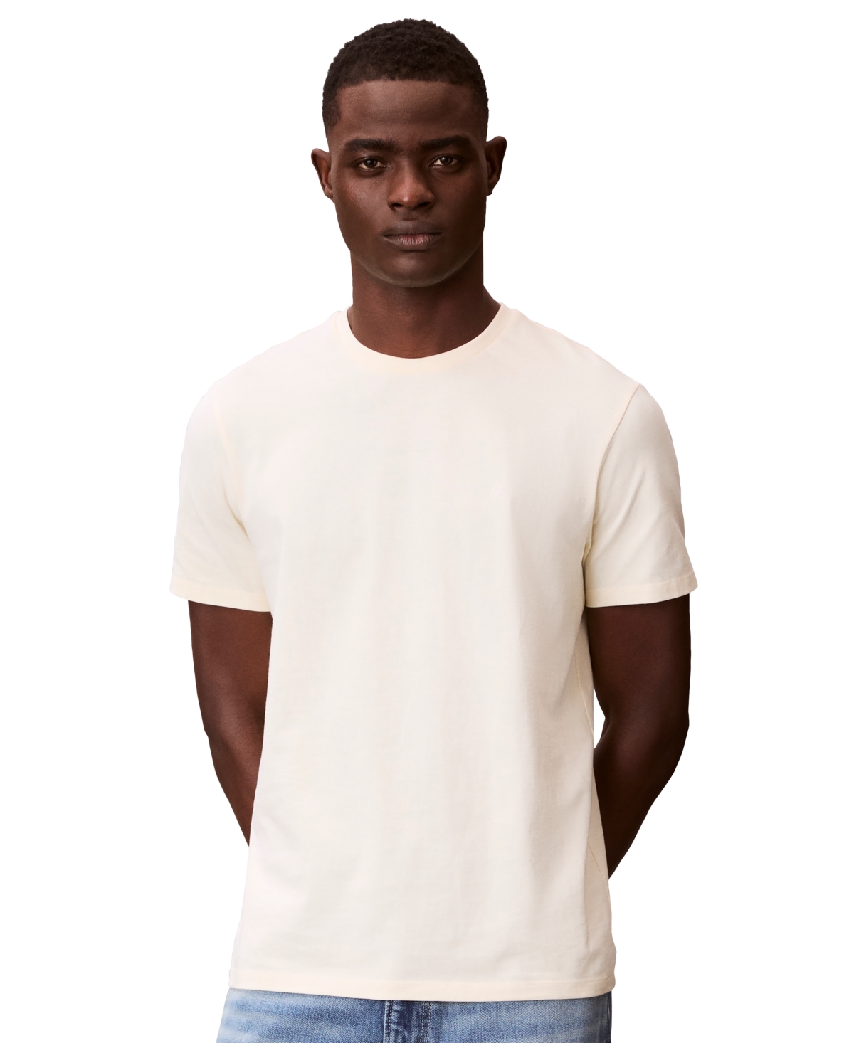 Click here for Calvin Klein Mens Solid Crewneck T-Shirt - Pear So... prices