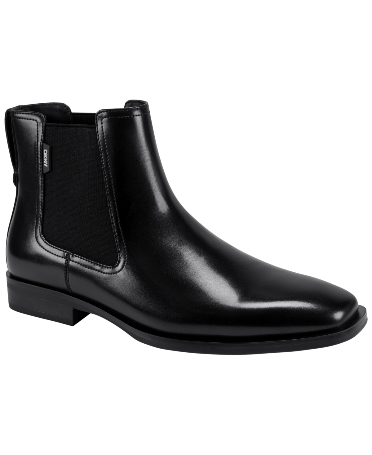 Click here for Dkny Mens Patton Chelsea Square-Toe Boots - Black prices