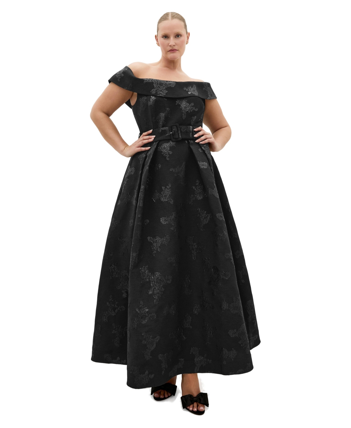 Click here for City Chic Womens High Status Off Shoulder Maxi Dre... prices