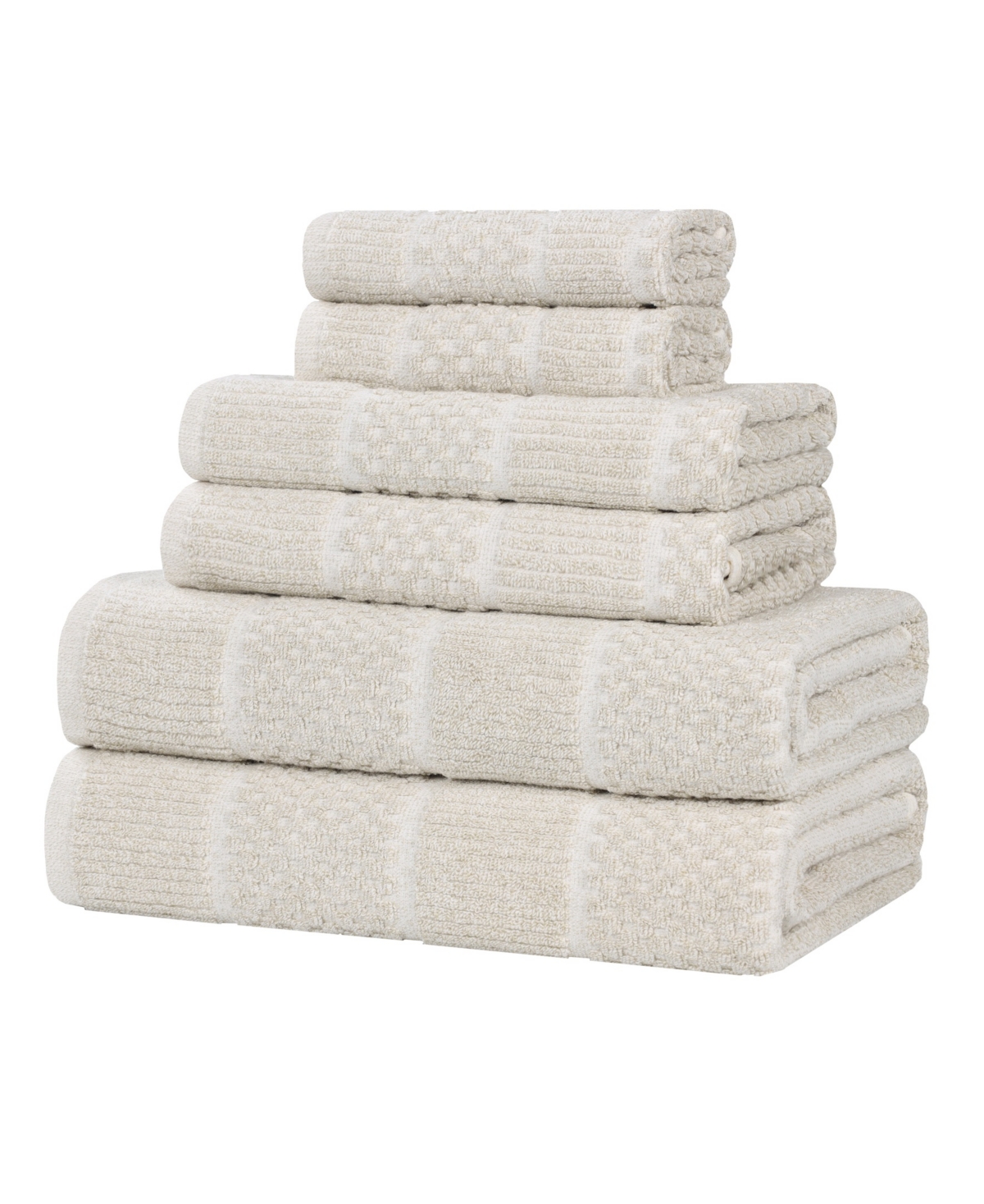 Click here for Superior Naples Cotton 6-Piece Towel Set - Beige prices