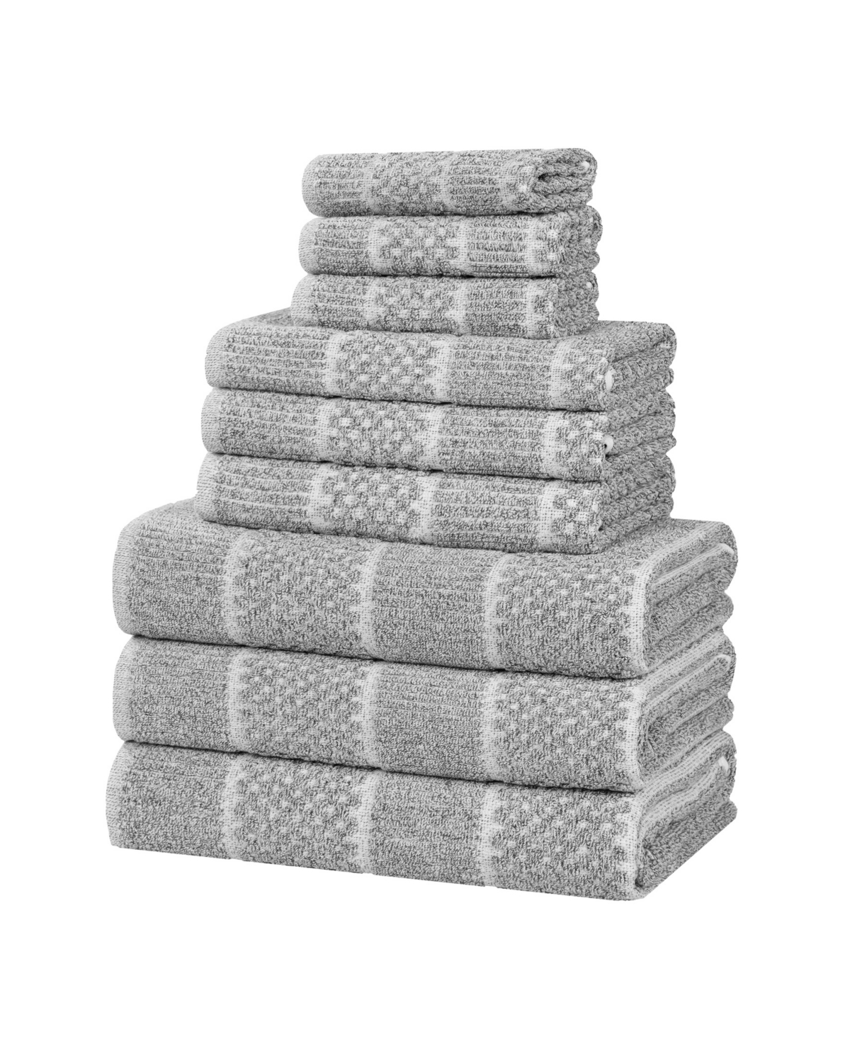 Click here for Superior Naples Cotton 9-Piece Towel Set - Charcoa... prices
