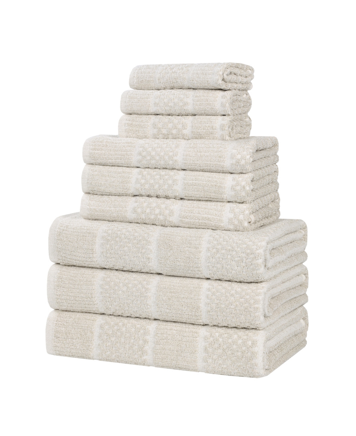 Click here for Superior Naples Cotton 9-Piece Towel Set - Beige prices