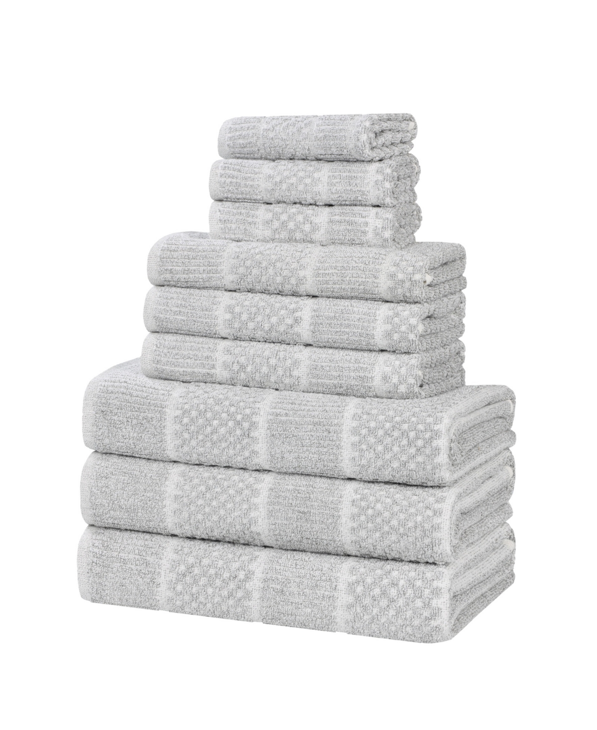 Click here for Superior Naples Cotton 9-Piece Towel Set - Platinu... prices
