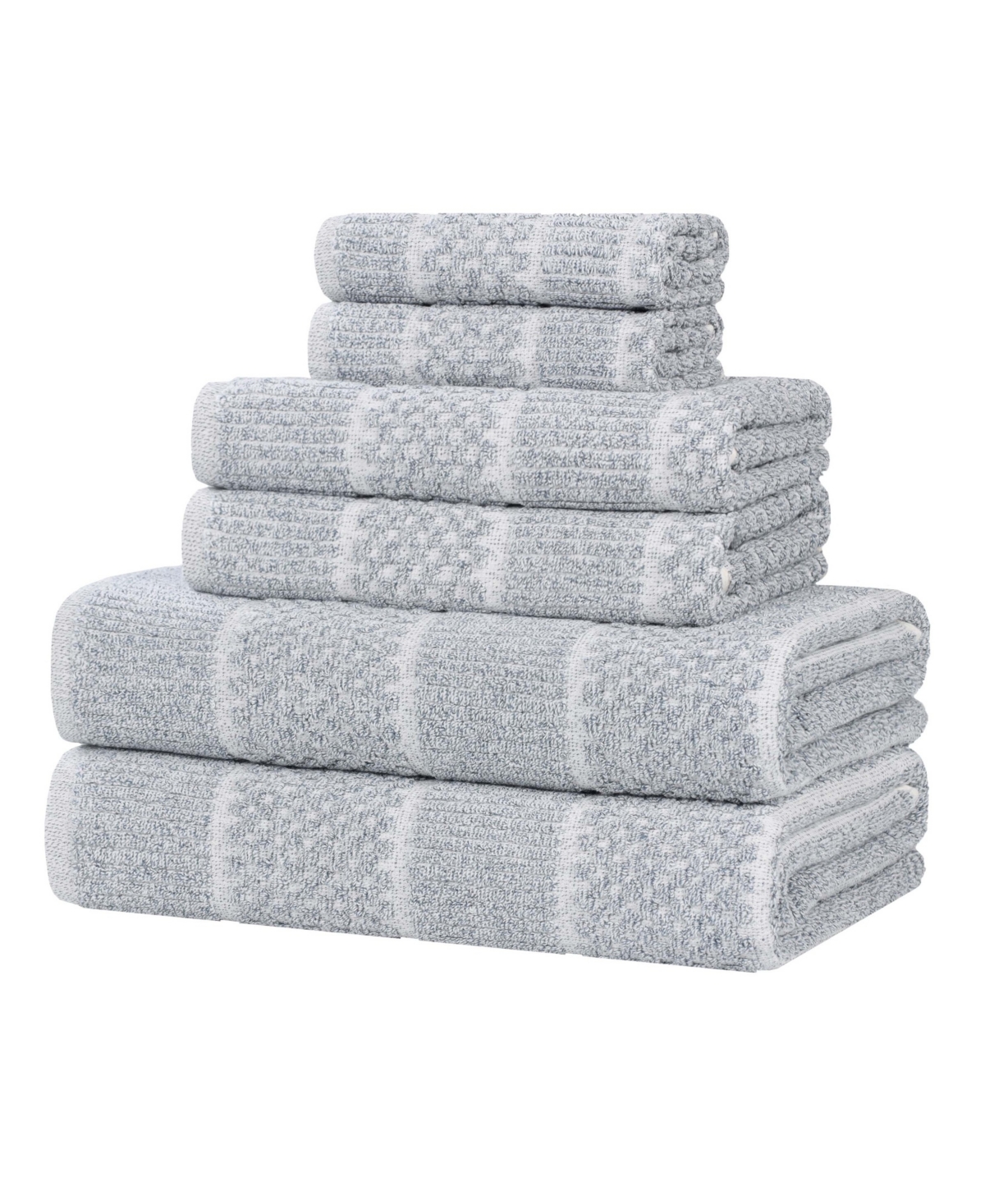 Click here for Superior Naples Cotton 6-Piece Towel Set - Denim B... prices