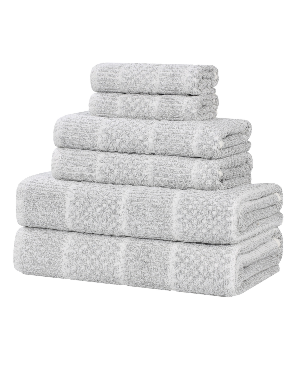 Click here for Superior Naples Cotton 6-Piece Towel Set - Platinu... prices