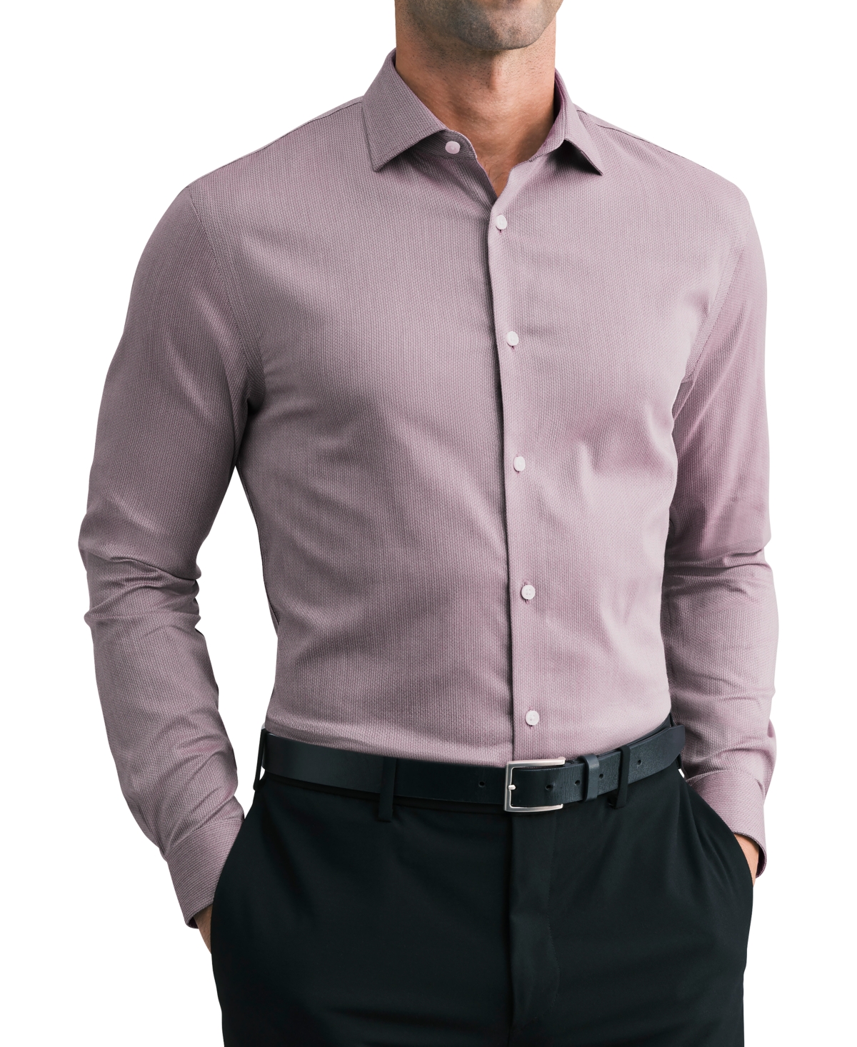 Click here for Michael Kors Mens Slim-Fit Dress Shirt - Wine prices