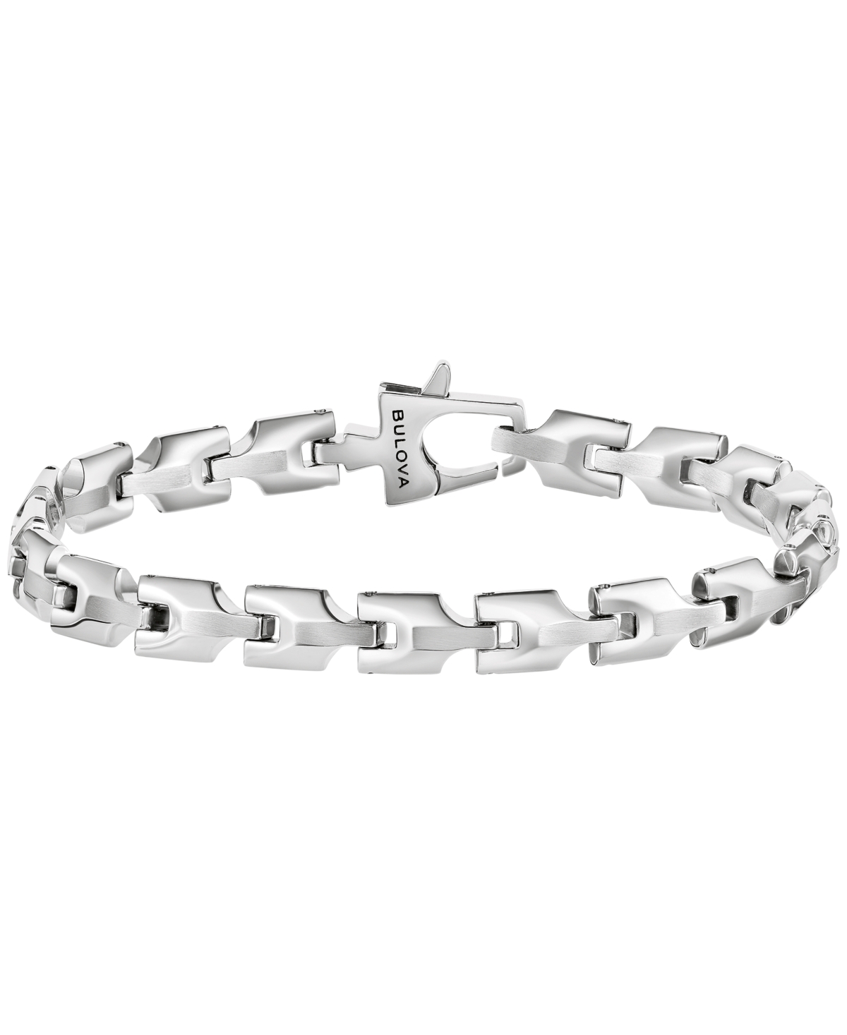Click here for Bulova Jewelry Mens Bulova Link Bracelet - Silver prices