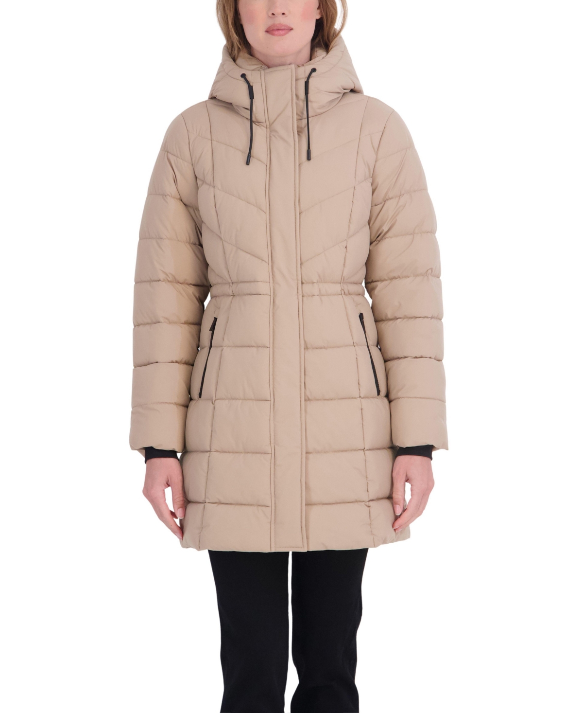 Click here for Sebby Collection Womens 3/4 Hooded Anorak Stretch... prices