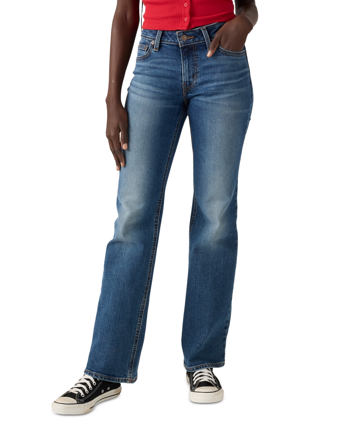 Click here for Levis Womens Superlow Low-Rise Bootcut Jeans - Dar... prices