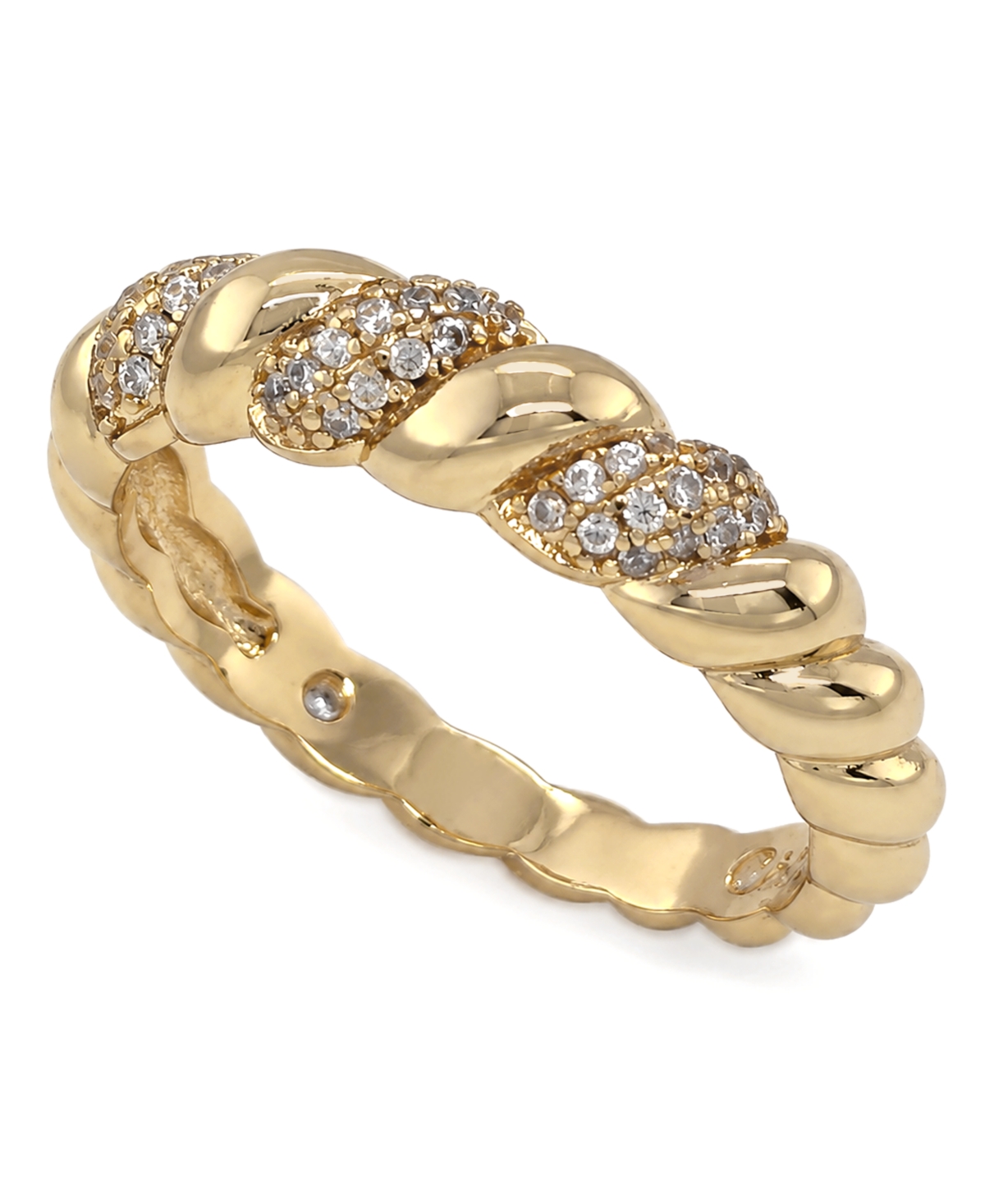 Click here for And Now This Cubic Zirconia Twisted Ring - Gold prices