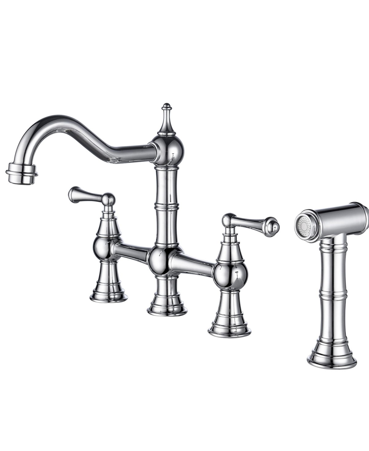 Click here for Thirtypeachy Bridge Kitchen Faucet with Dual Handl... prices
