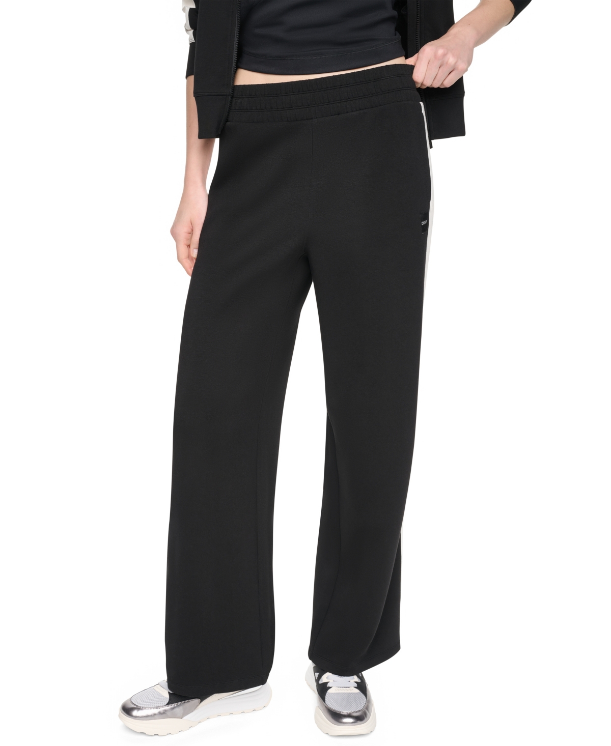 Click here for Dkny Sport Womens High-Rise Modified Wide-Leg Side... prices