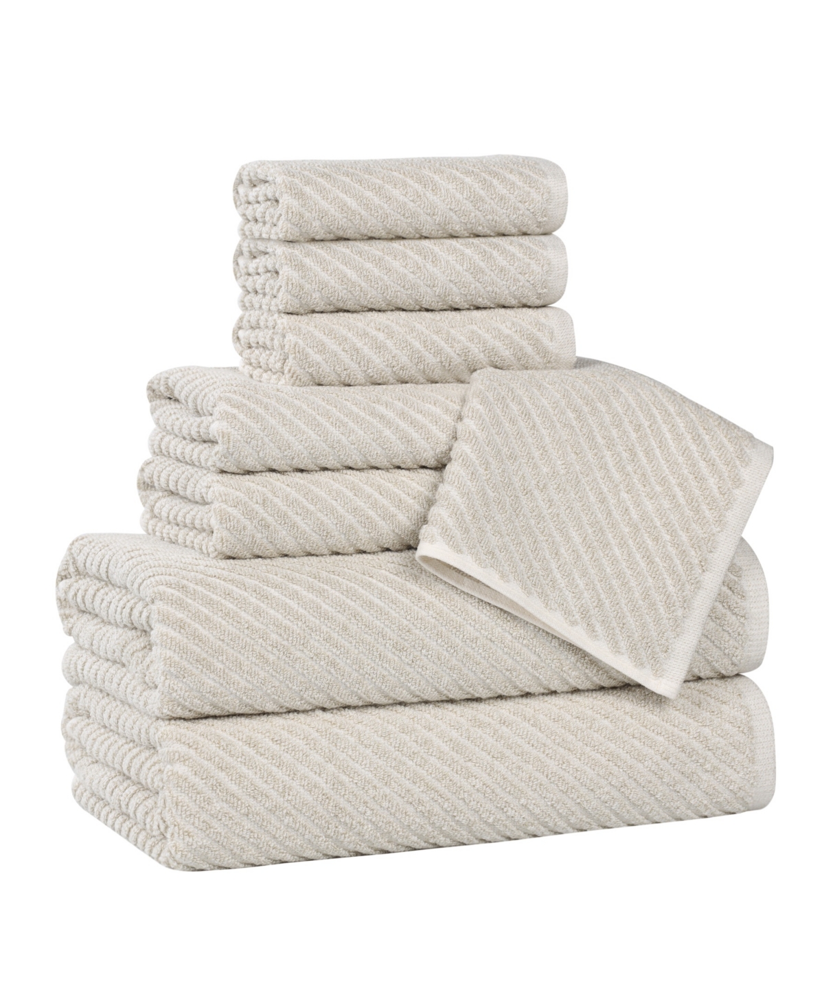 Click here for Superior Amelia Cotton 8-Piece Towel Set - Beige prices