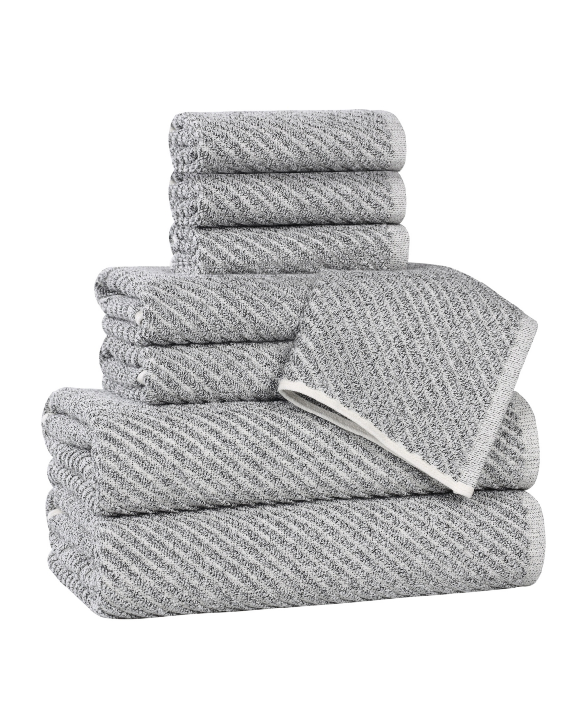 Click here for Superior Amelia Cotton 8-Piece Towel Set - Charcoa... prices