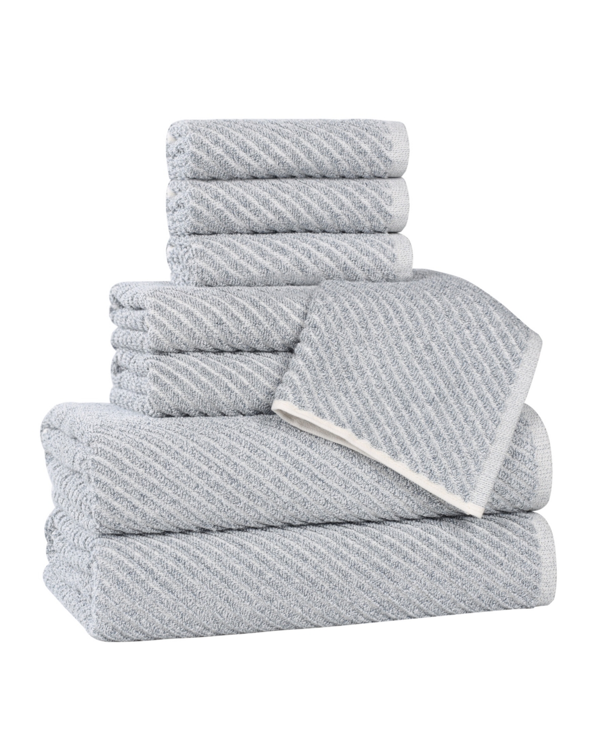 Click here for Superior Amelia Cotton 8-Piece Towel Set - Denim B... prices