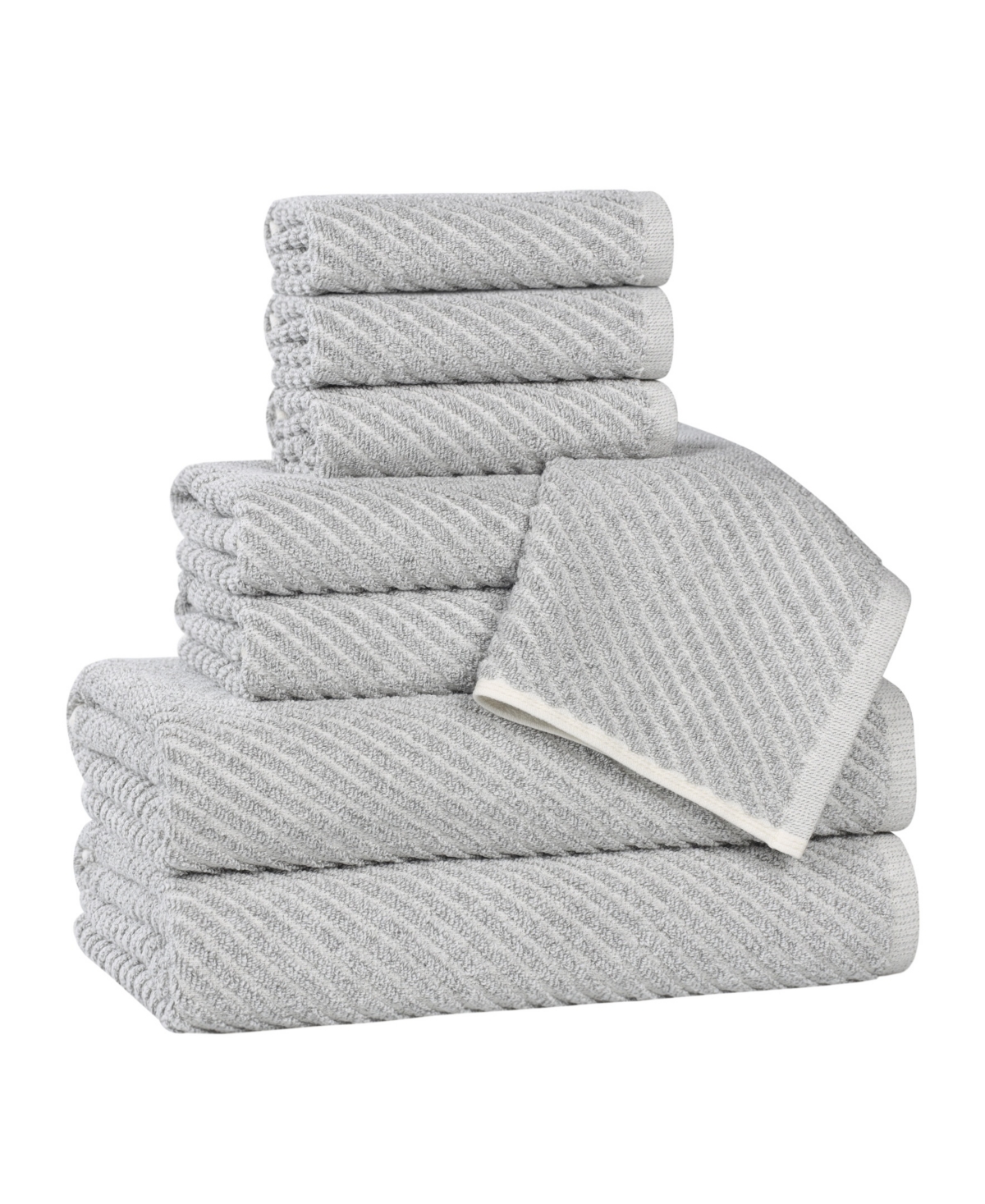 Click here for Superior Amelia Cotton 8-Piece Towel Set - Platinu... prices
