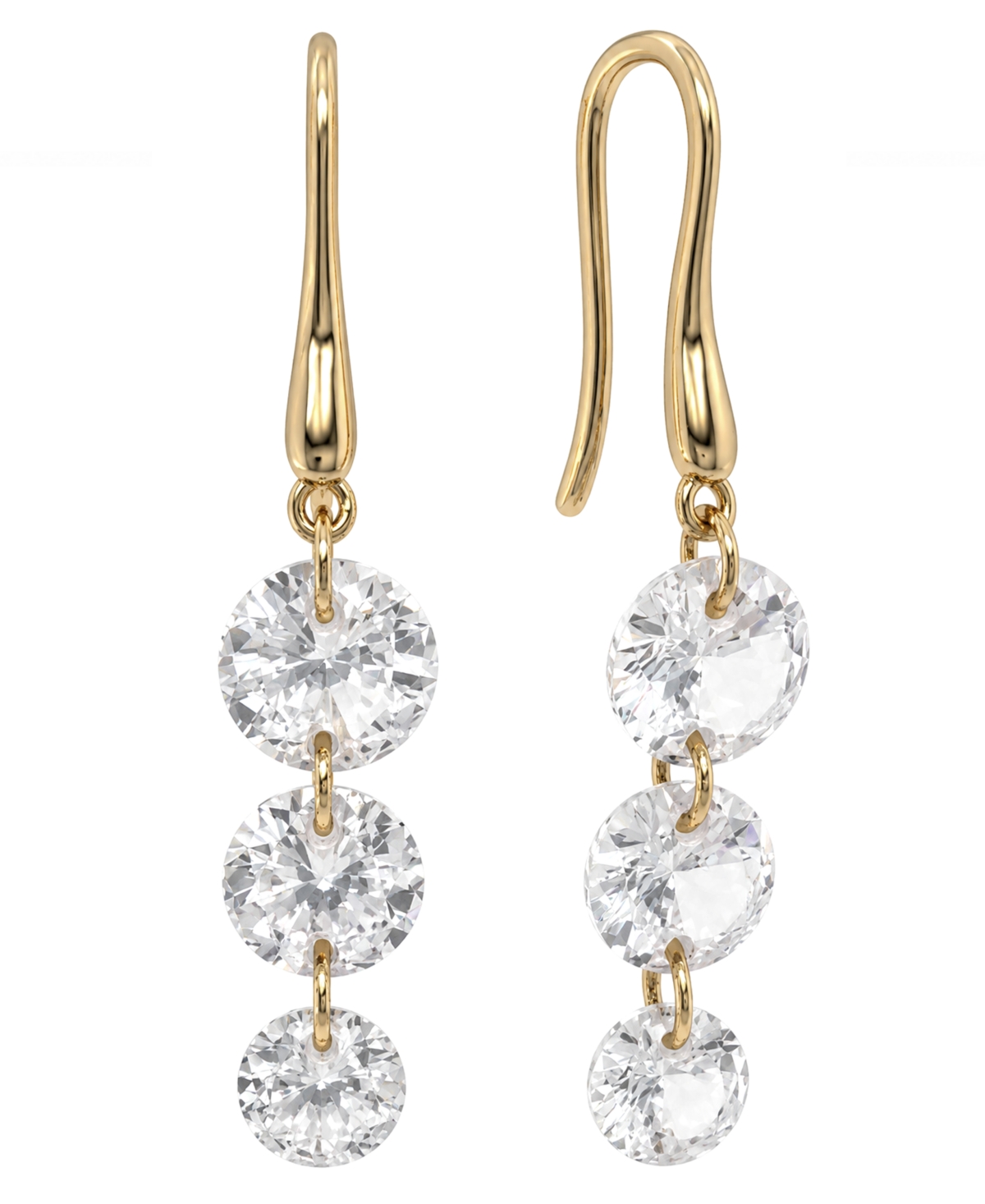 Click here for And Now This Cubic Zirconia Graduated Linear Drop... prices