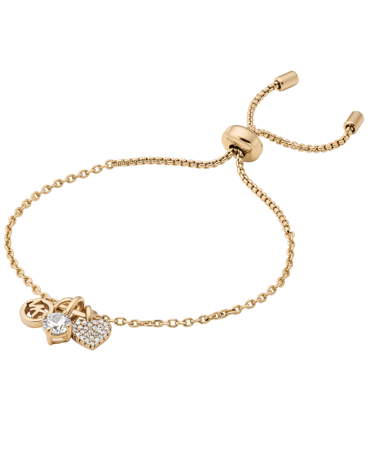 Click here for Michael Michael Kors Charm Slider Bracelet - Gold prices
