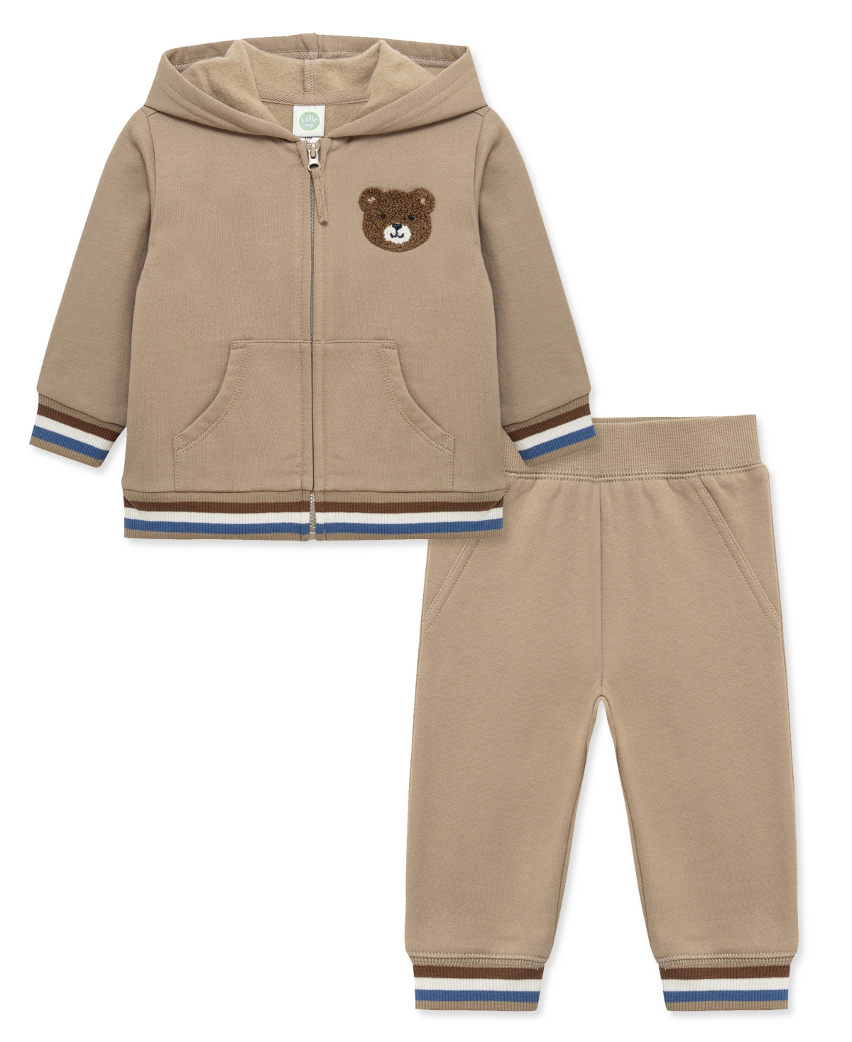 Click here for Little Me Baby Boys Bear Zip-Up Hoodie and Jogger... prices