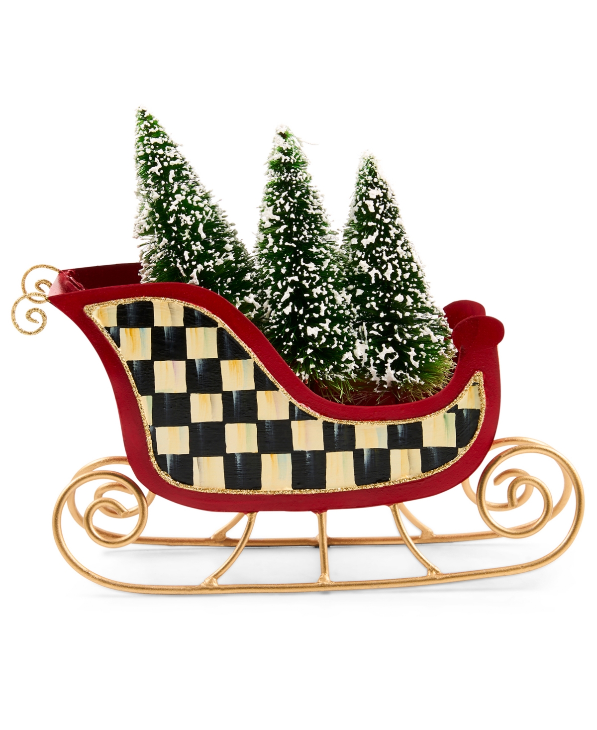 Click here for MacKenzie-Childs Merry Christmas Tin Sleigh with T... prices