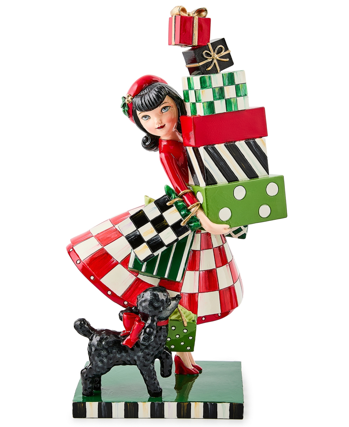 Click here for MacKenzie-Childs Check It Out Shopper Figurine - M... prices