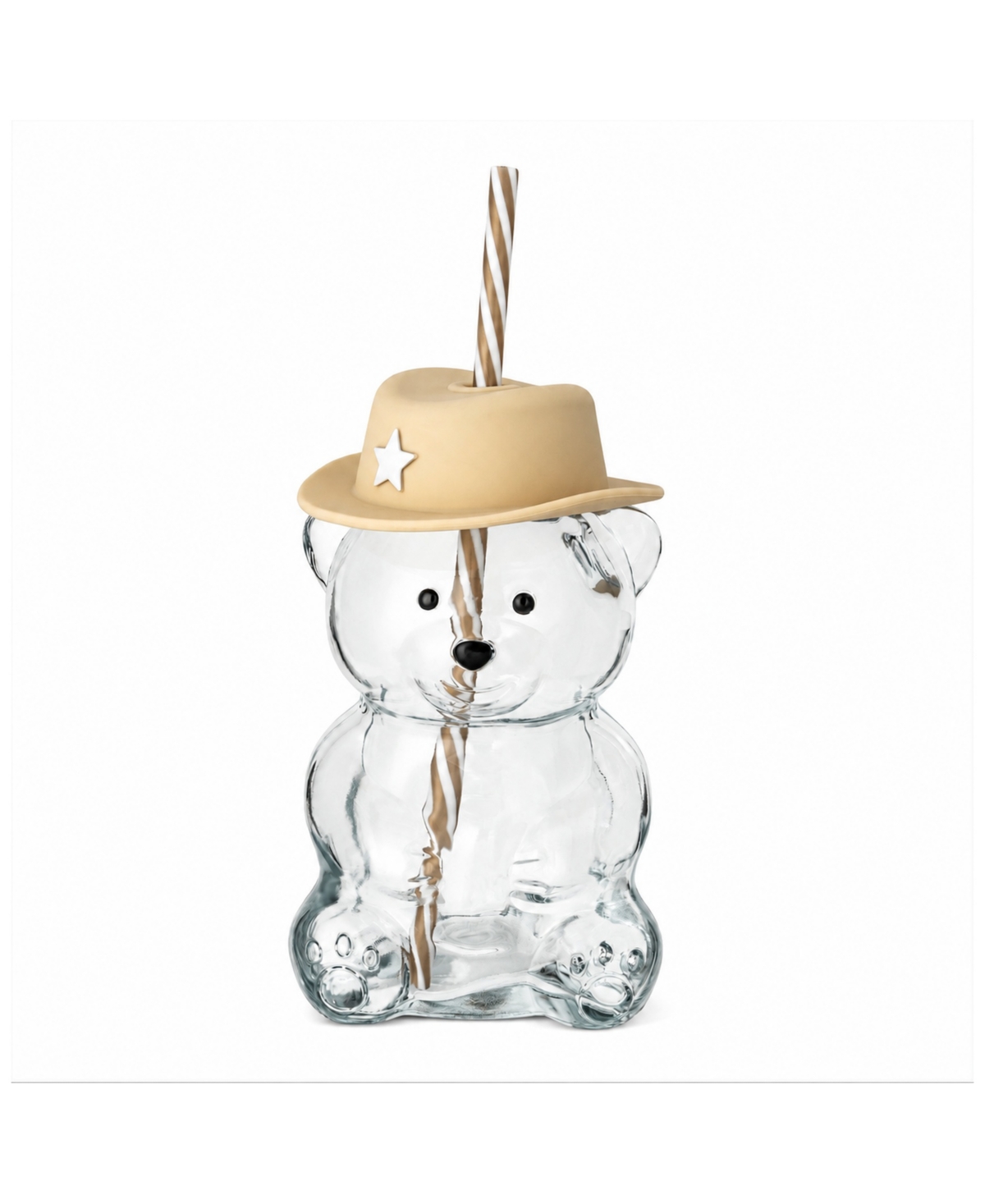 Click here for Core Home 19 oz Glass Bear Tumbler - Clear And Tan prices