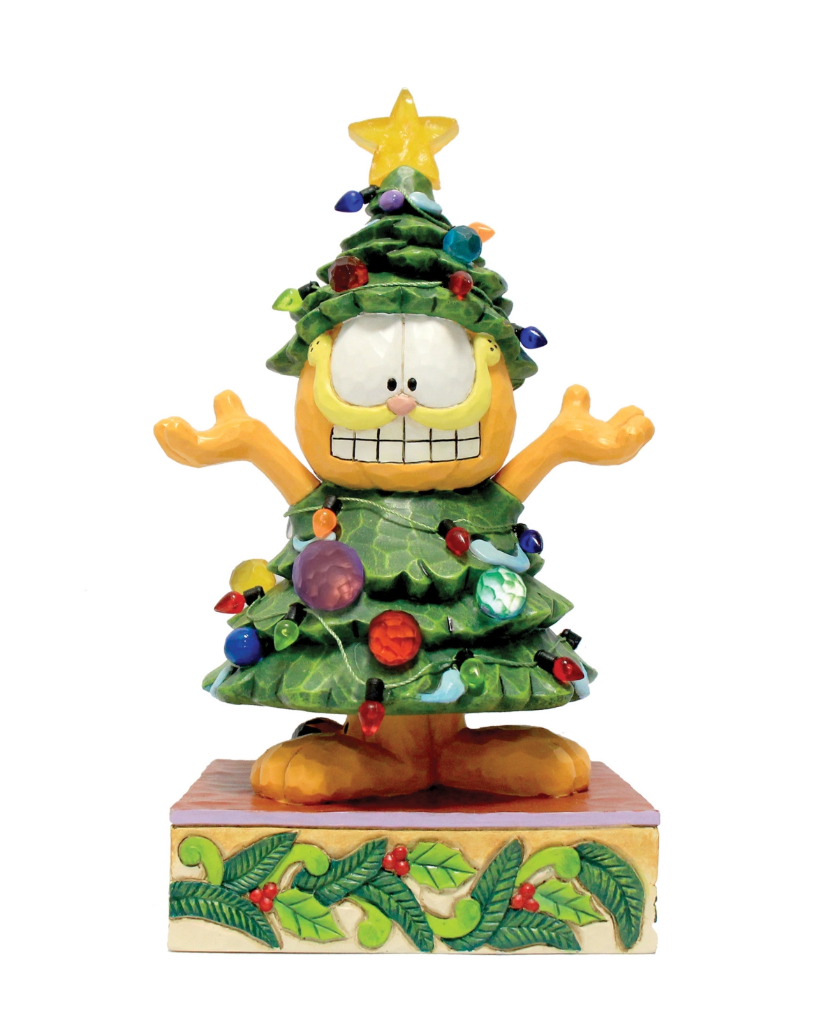 Click here for Jim Shore Garfield Dressed as Christmas Tree Figur... prices