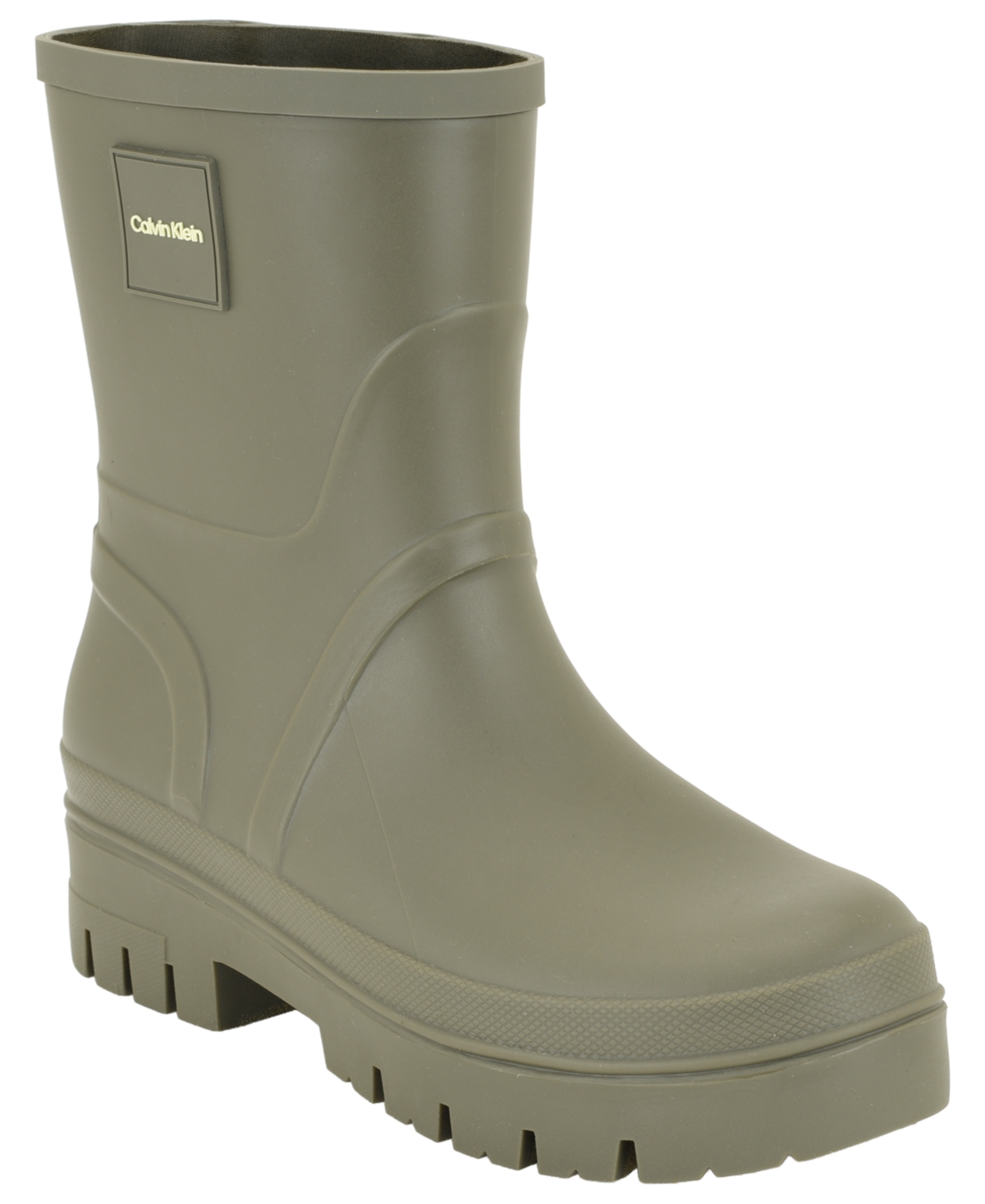 Click here for Calvin Klein Womens Driz Lug Sole Pull-On Rain Boo... prices