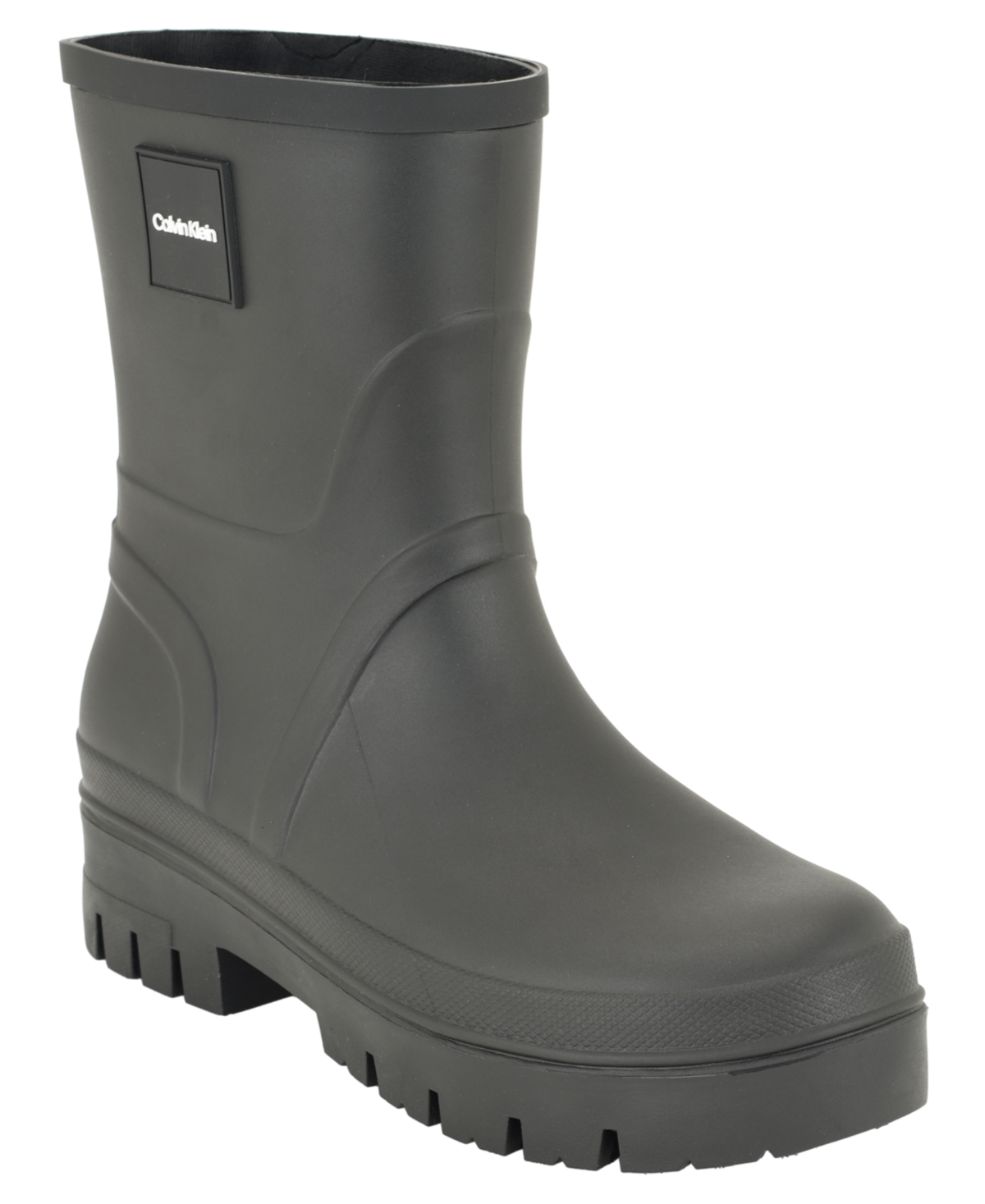 Click here for Calvin Klein Womens Driz Lug Sole Pull-On Rain Boo... prices