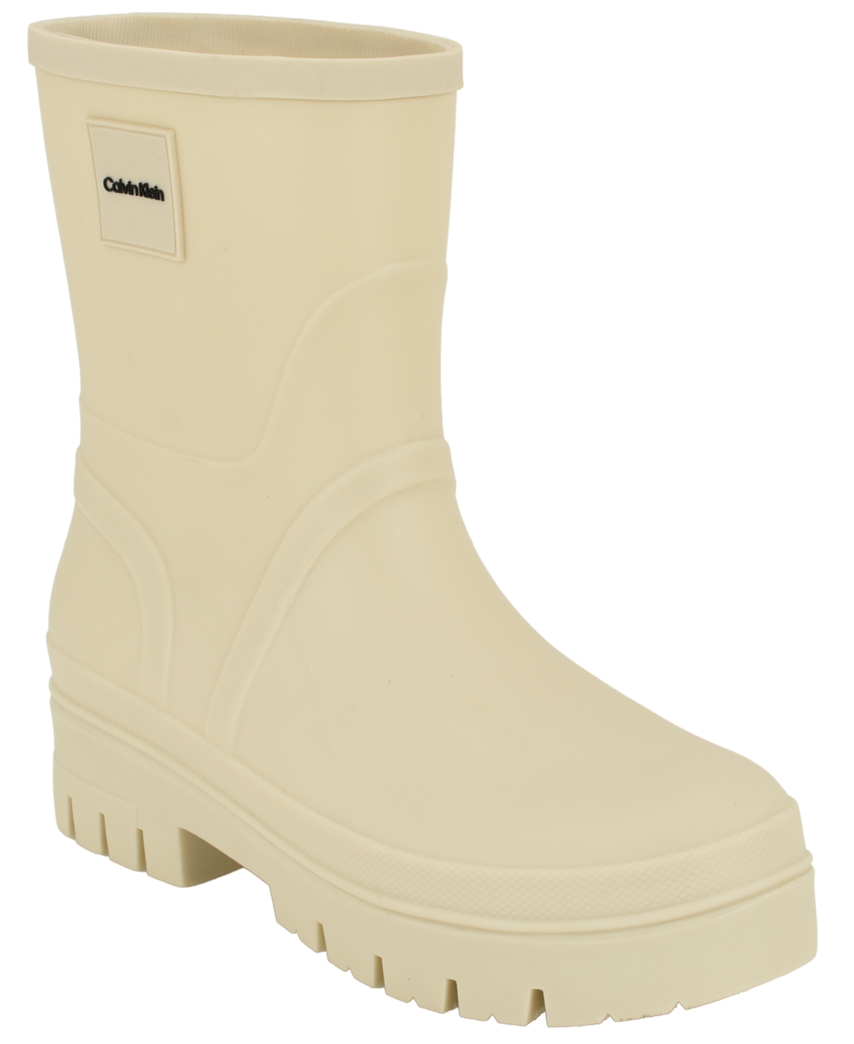 Click here for Calvin Klein Womens Driz Lug Sole Pull-On Rain Boo... prices