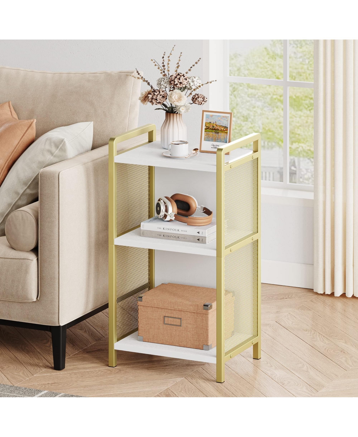 Click here for Modern Gold Coffee Table with Mdf Top and Metal Me... prices