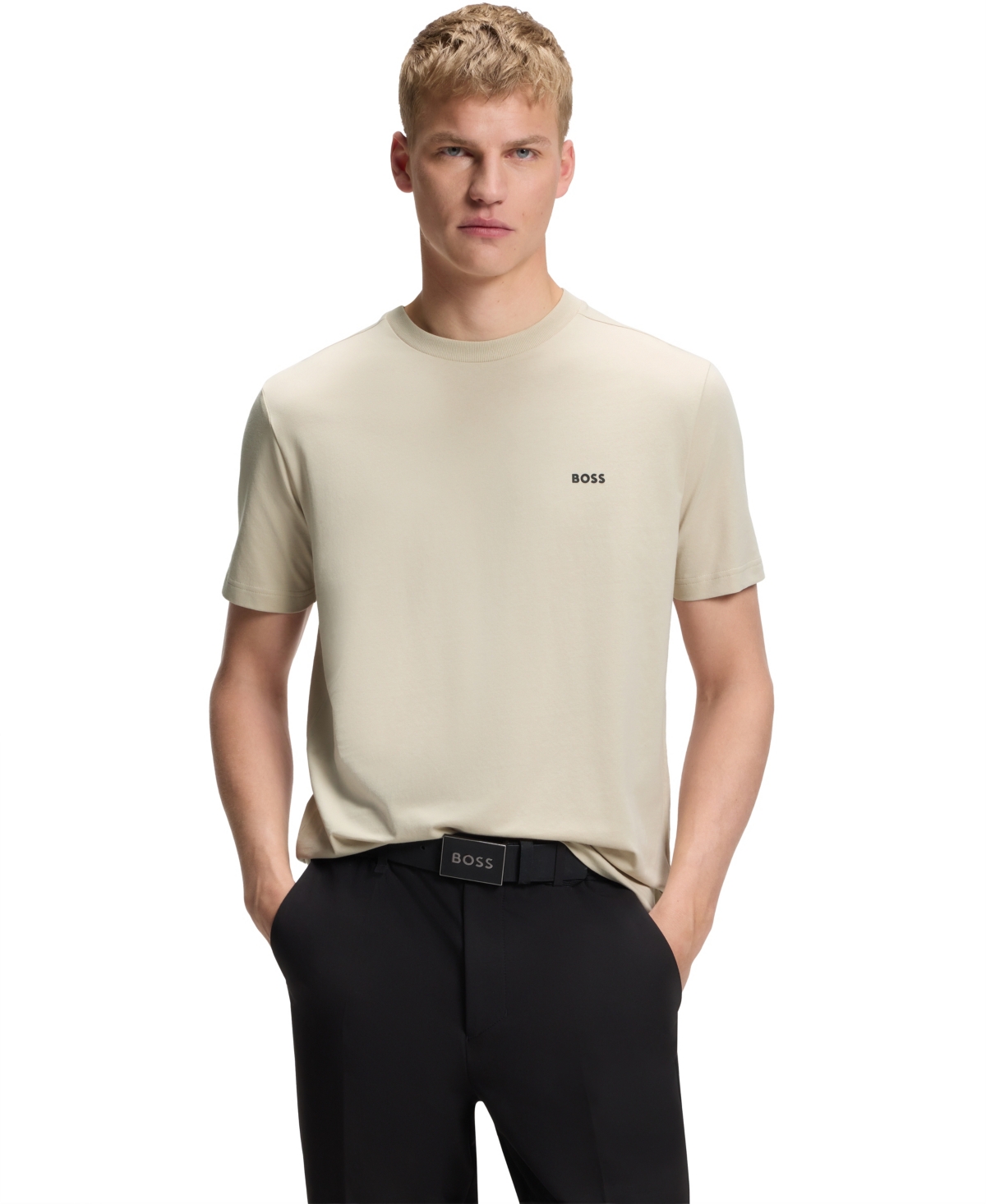 Click here for Boss by Hugo Boss Mens Contrast Logo Regular-Fit T... prices