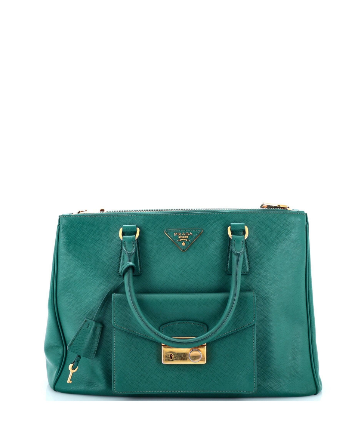 Click here for Pre-Owned Prada Medium Front Pocket Double Zip Lux... prices