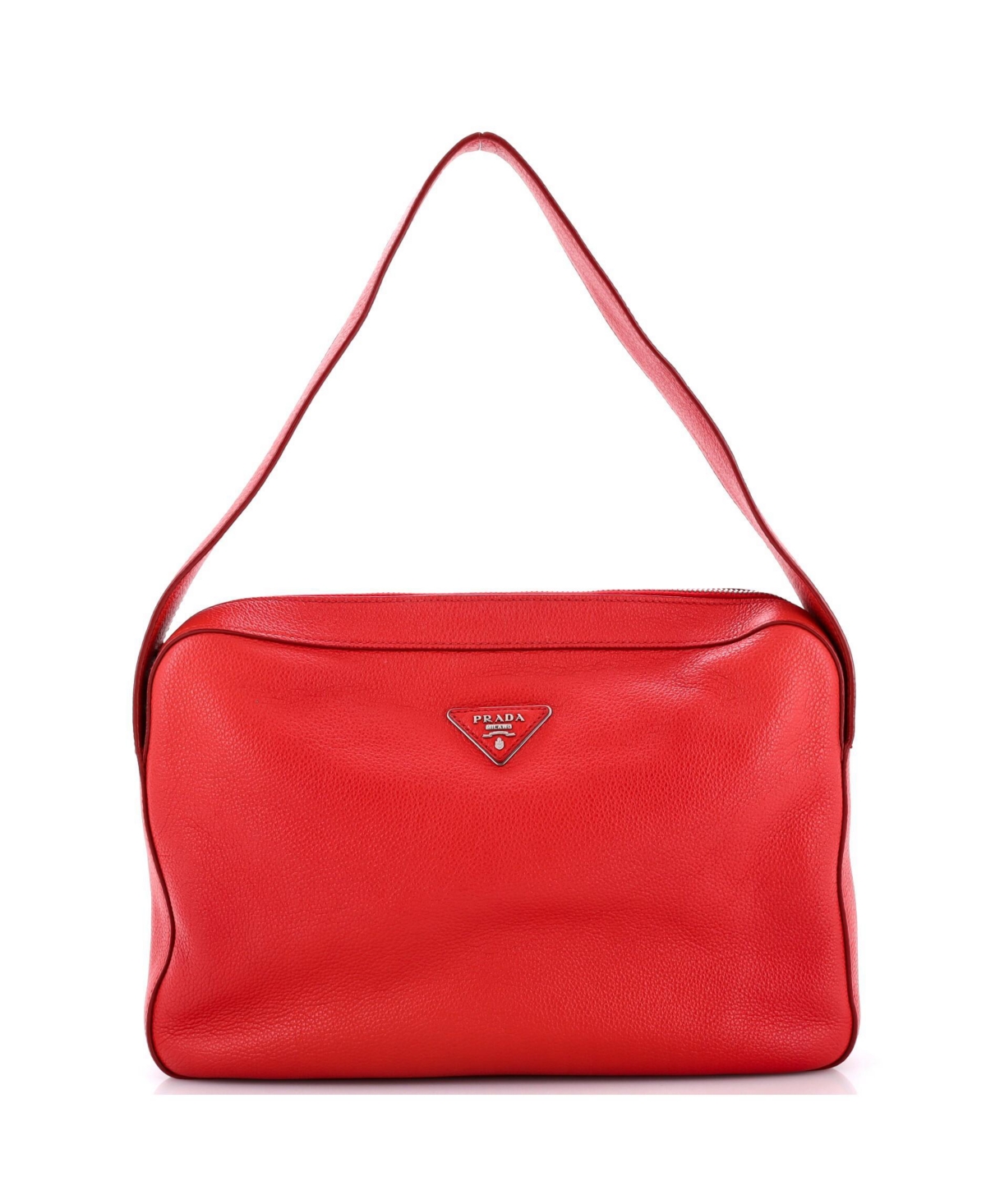 Click here for Pre-Owned Prada Medium Top Zip Shoulder Bag Vitell... prices