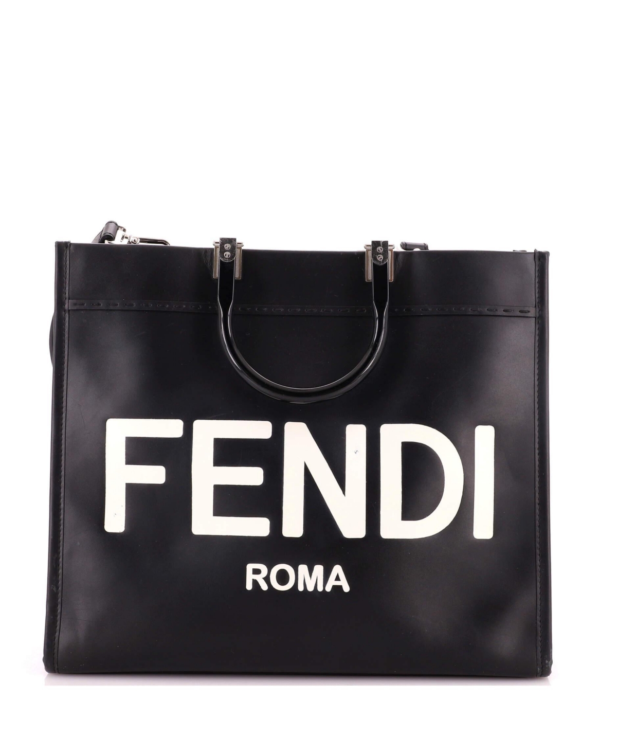 Click here for Pre-Owned Fendi Medium Sunshine Shopper Tote Leath... prices