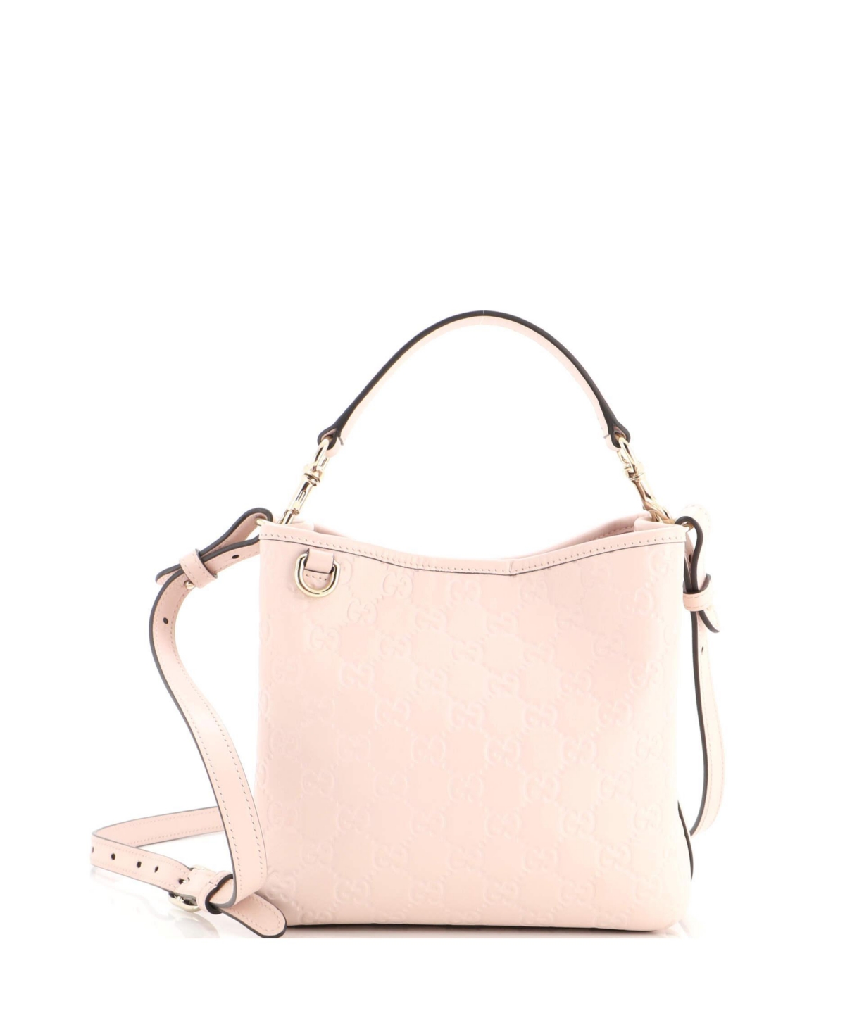 Click here for Pre-Owned Gucci Small Gg Emblem Bucket Bag Gg Embo... prices