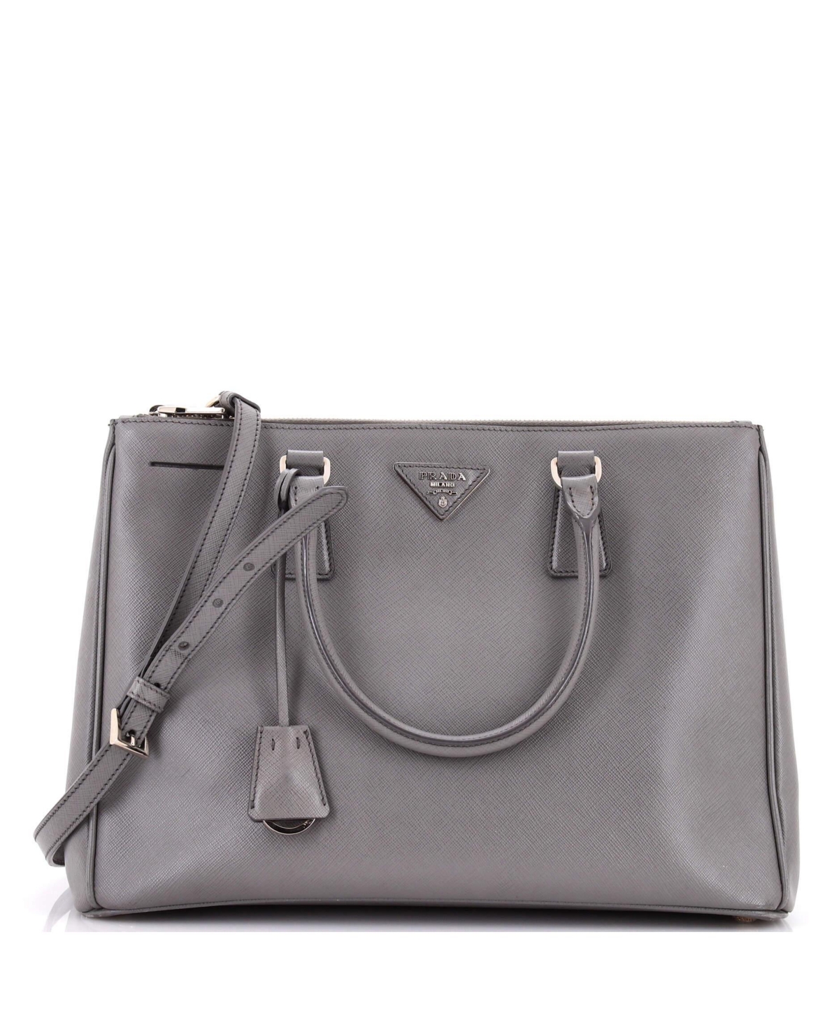 Click here for Pre-Owned Prada Medium Double Zip Lux Tote Saffian... prices