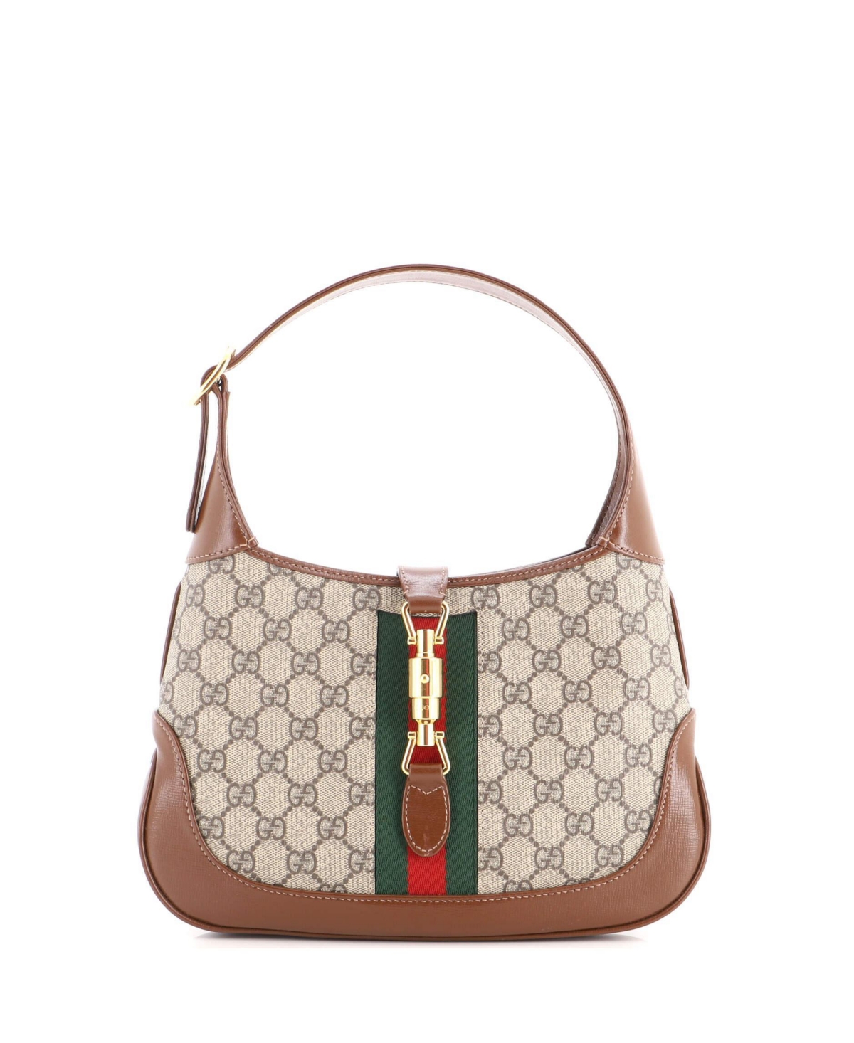 Click here for Pre-Owned Gucci Small Jackie 1961 Hobo Gg Coated C... prices